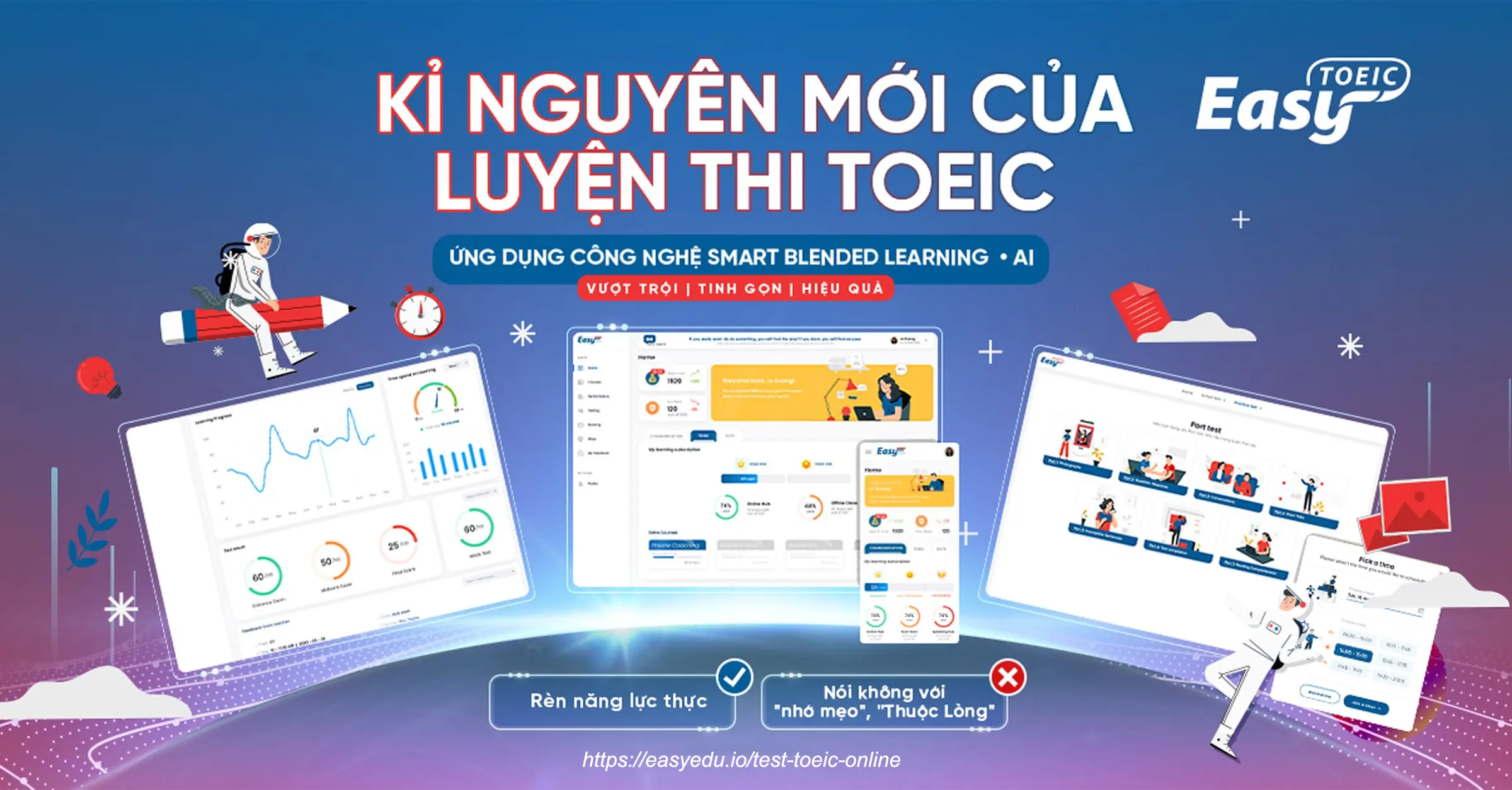 Trung tâm Anh ngữ EASY EDU • Thi Thử TOEIC Online Miễn Phí (Có Chấm Điểm)